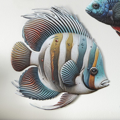 Tropical Fish Wall Art - 16 Inch | Bella Coastal Decor