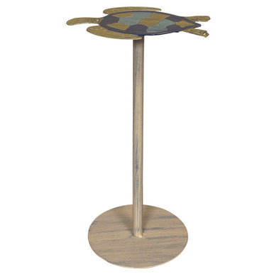 Bright Metal Turtle Drink Table | Bella Coastal Decor