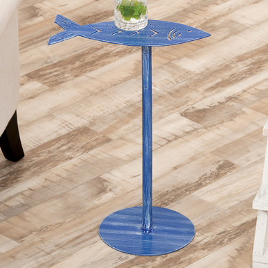Nautical Tables: Drink Table with Fish Top | Bella Coastal Decor