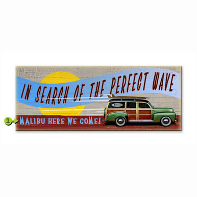 In Search of the Perfect Wave Personalized Sign - 17 x 44 | Bella ...