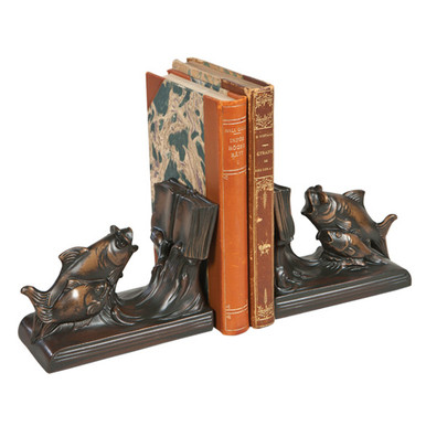 Schooling Fish Bookends - Bronze | Bella Coastal Decor