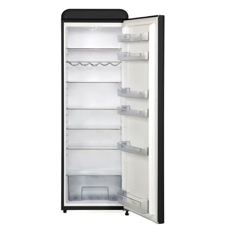 Swan Retro Tall Larder Fridge, Black - Energy Rating: F - Mega Appliances
