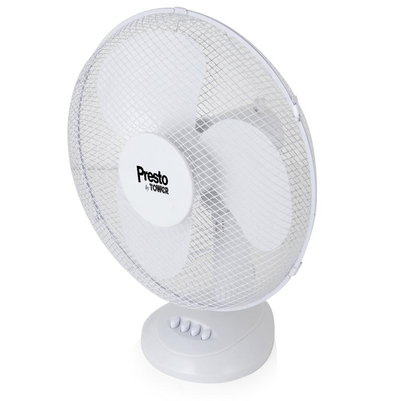 Tower Presto 12 Inch Desk Fan White - Mega Appliances