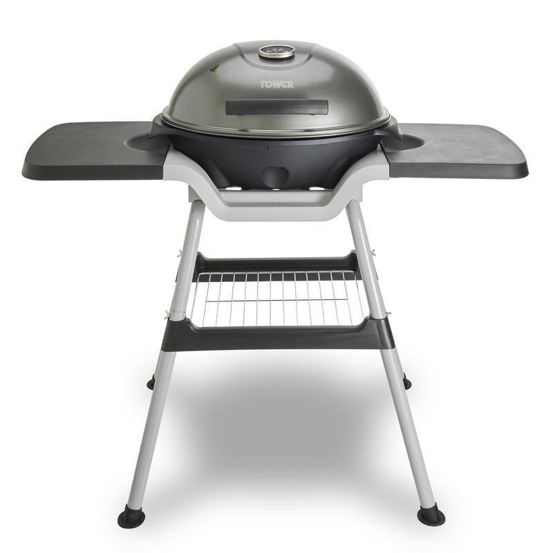 Tower Cerasure+ Copper 2400W Electric BBQ Grill and Griddle with Wings ...