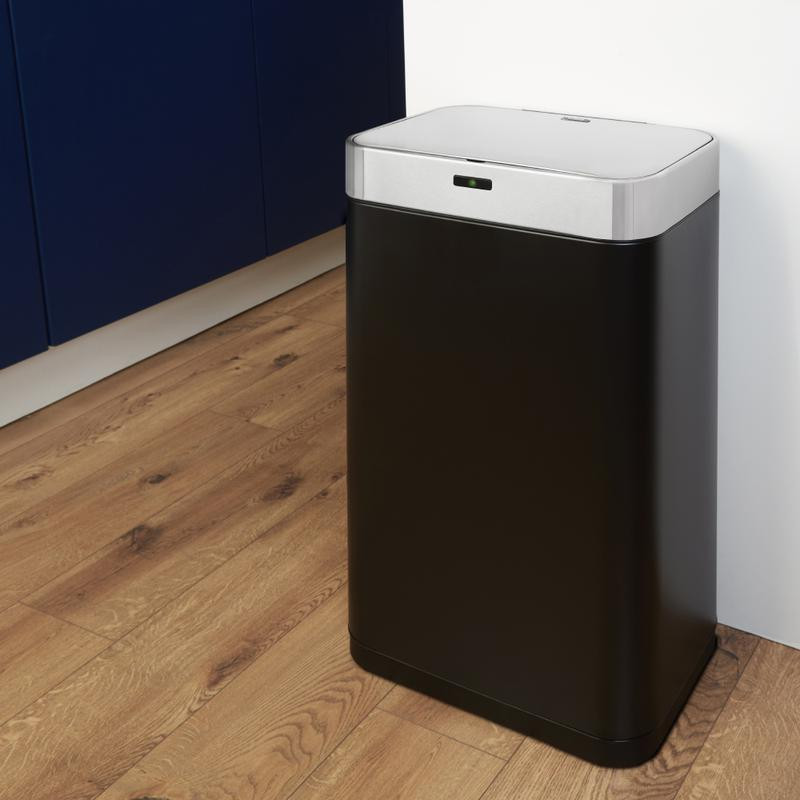 Tower 75L Rectangular Sensor Bin Black - Mega Appliances