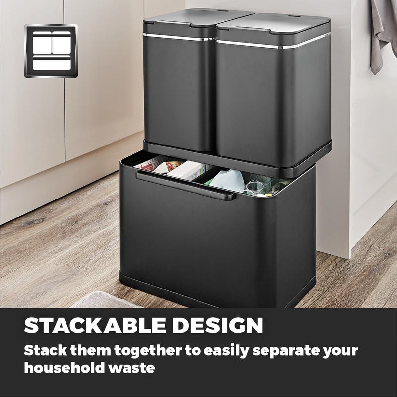 Tower Freedom Sensor Recycling System Black - Mega Appliances