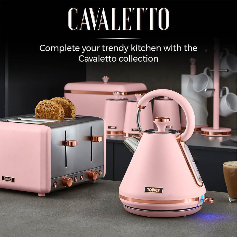 Tower Cavaletto 300W Hand Mixer Pink and Rose Gold - Mega Appliances
