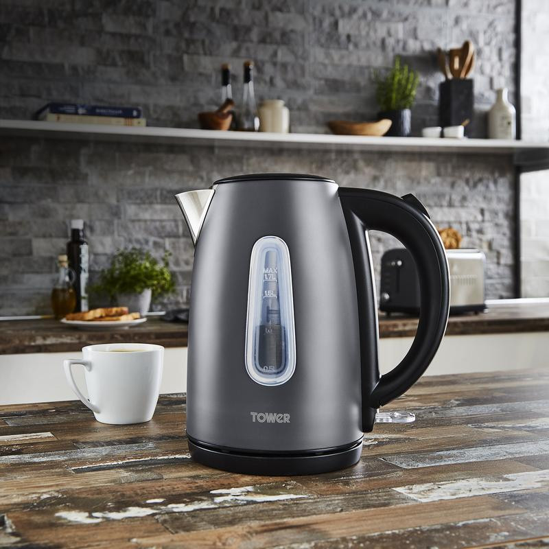 Tower Infinity Stone 3KW 1.7L S/S Jug Kettle Slate - Mega Appliances
