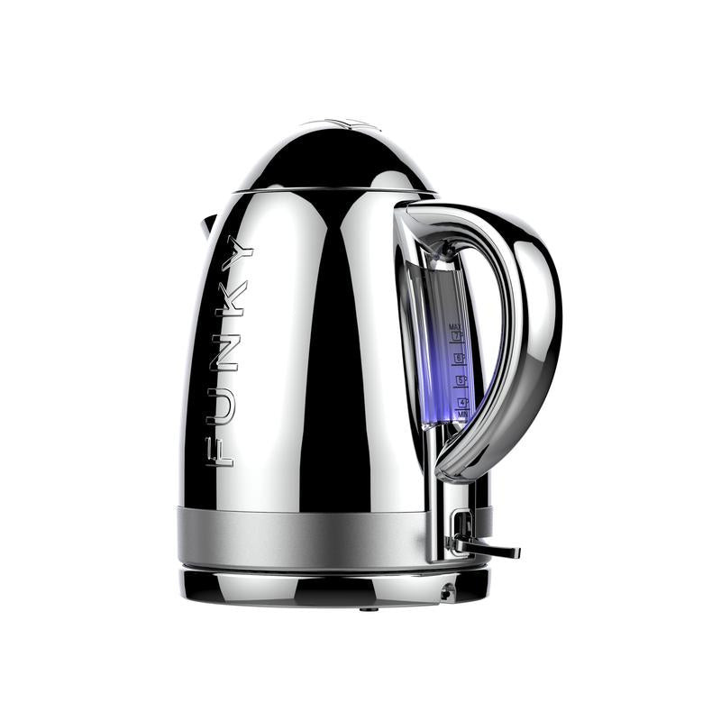 Funky Chrome Kettle - Mega Appliances