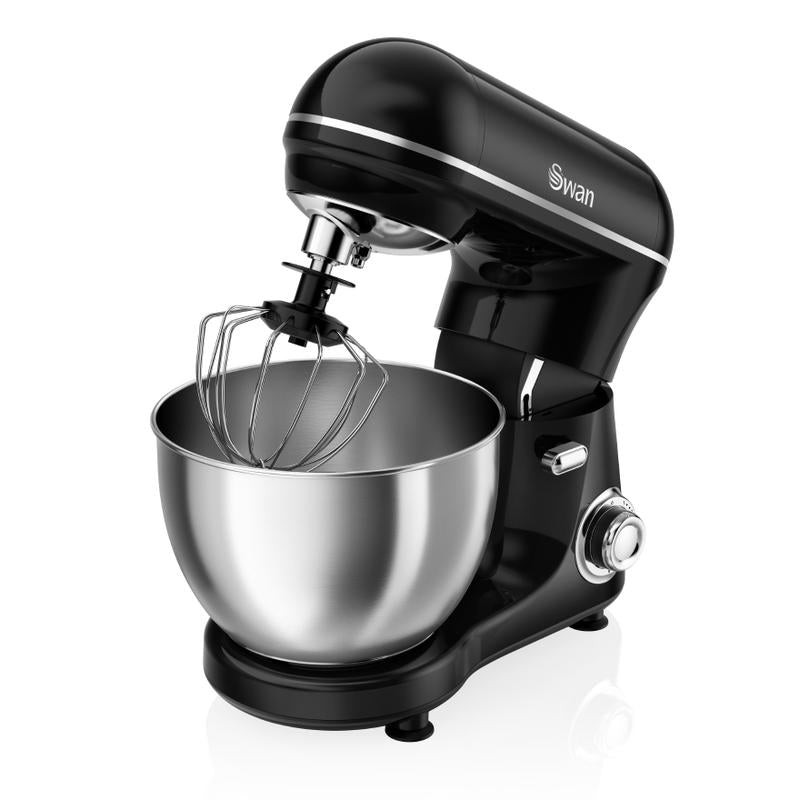 Swan 800W Retro Stand Mixer - Black - Mega Appliances