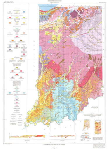 Quaternary geologic map of Indiana