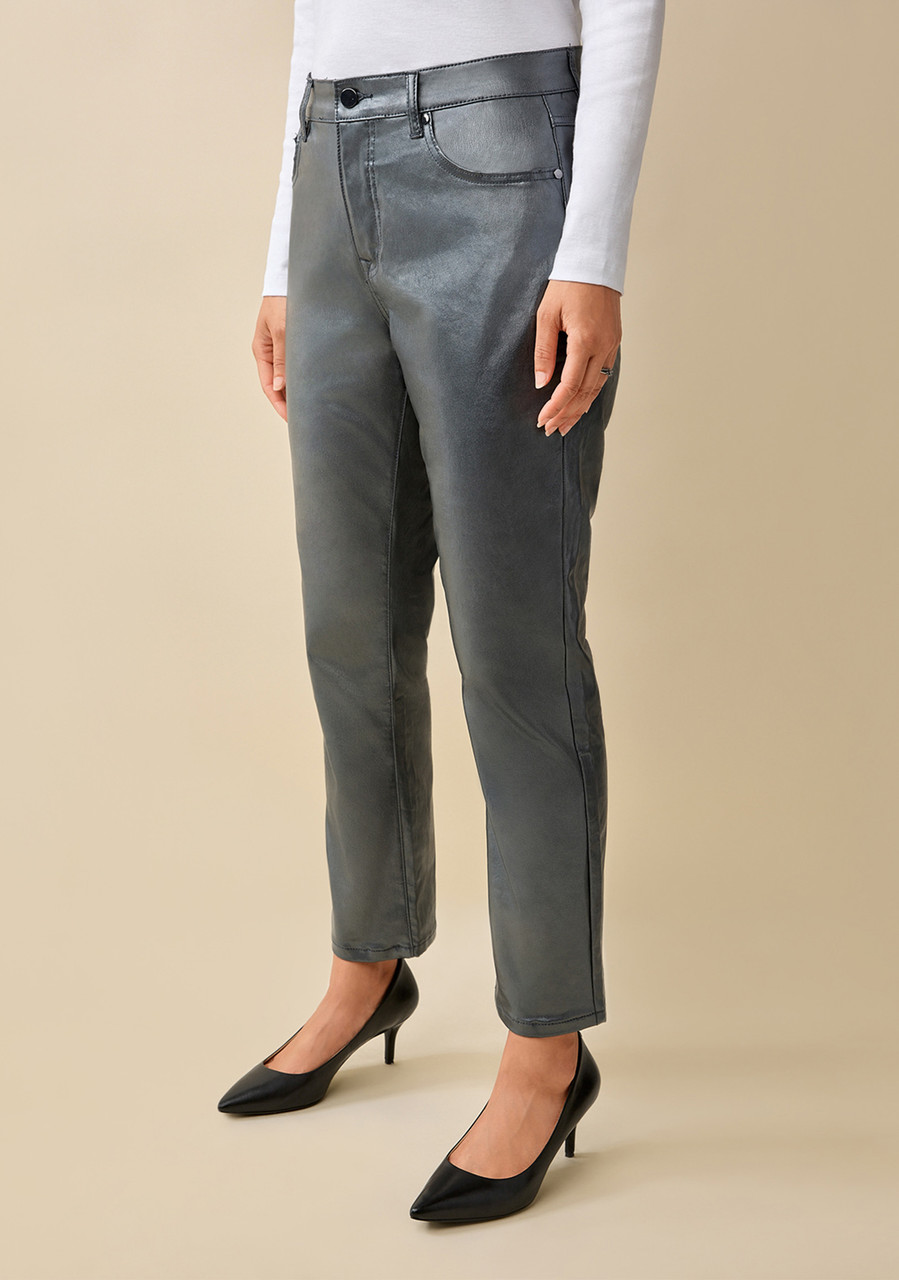 Women's Straight Leg Silver Pant | Northern Reflections