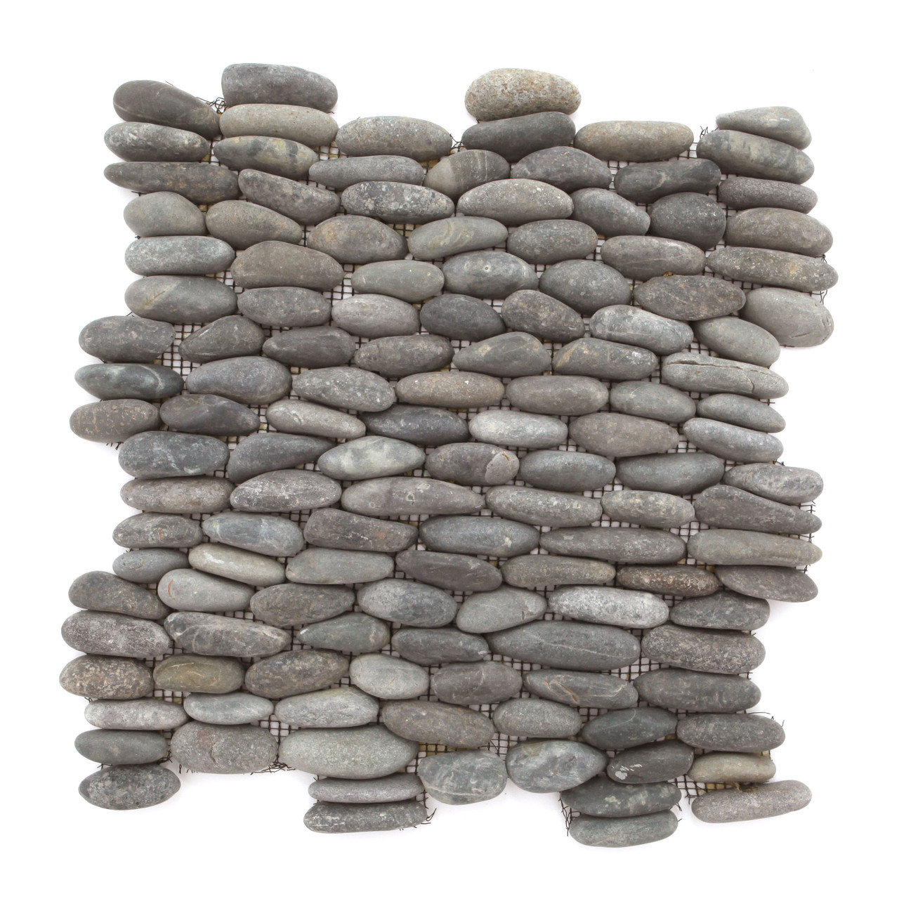 River Rock Pebble Stones - Interlocking River Rock Pebble Stone Sheets ...