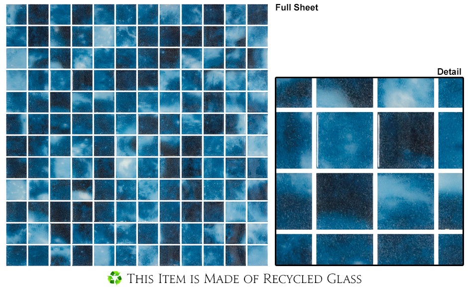 Daltile Color Wave Glass - CW14 Twilight Blue - 1 X 6 Straight Joint ...
