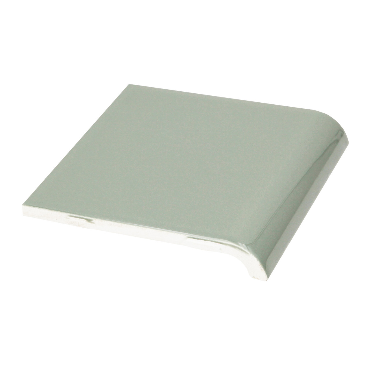Daltile - 0100 White - A4200 Radius Mud Bullnose - 2 X 6 Finish Trim ...