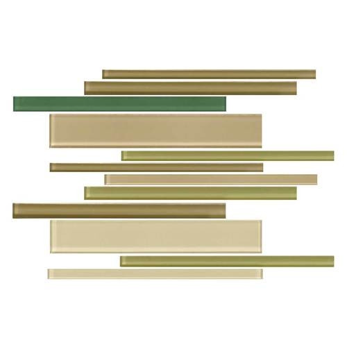 Daltile Color Wave Glass - CW25 Rain Forest Blend - Random Linear Dal ...