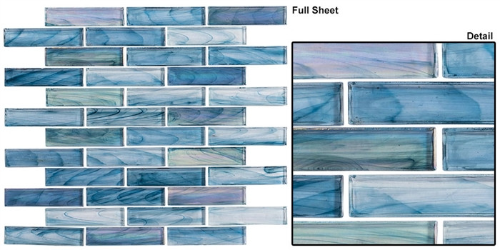 Aquatica Glass - AQ-2005 Atlantis - Rhomboid Diamond Oval Glass Tile ...