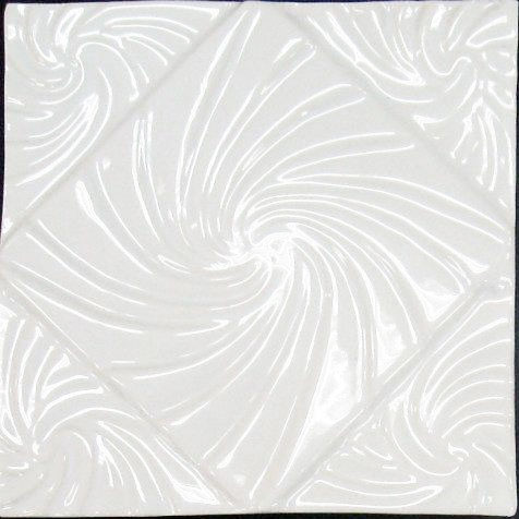 Bristol Studios - Nouveau - G2451 Lyon Blanc White Relief Deco - 6X6 ...