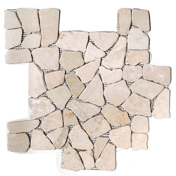 River Rock Pebble Stones - Interlocking River Rock Pebble Stone Sheets ...
