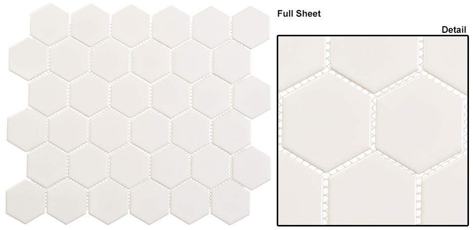 Freedom Avenue - FDM1823 Pillar Shine - 2 inch Hexagon Glazed Porcelain ...
