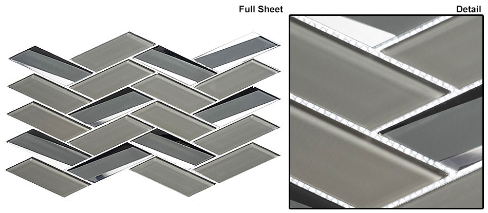 Tidal Waves - TW 712 Jamaican Surf - 2 X 4.25 Chevron Herringbone ...