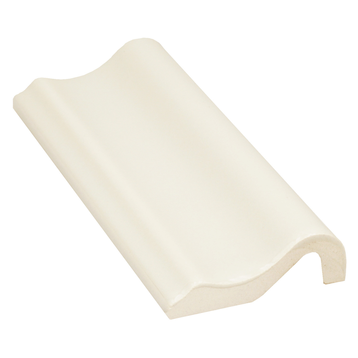 Daltile - 0135 Almond - Chair Rail Counter Edge - 2.4" X 6" Ceramic ...