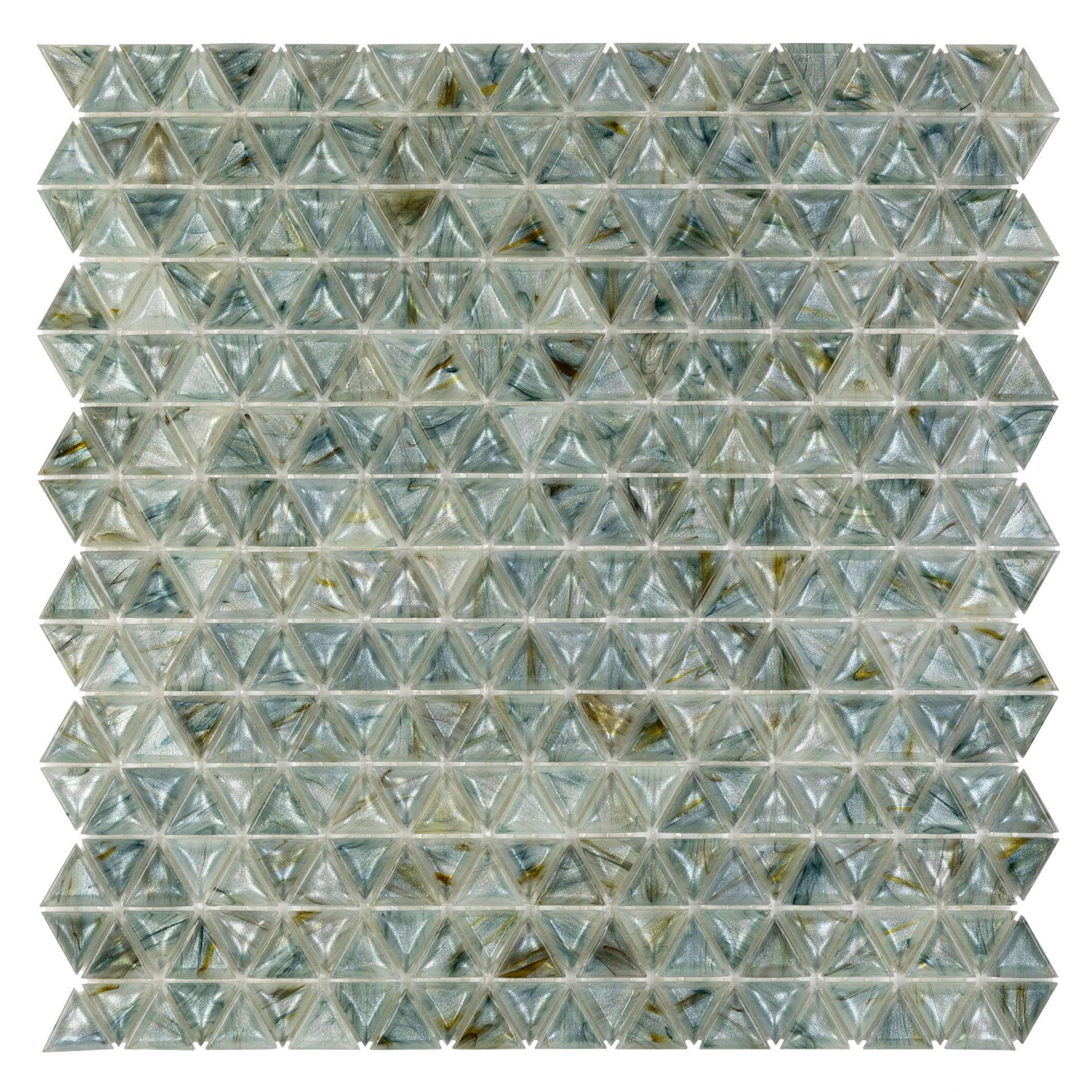 Anthology Tile - Glassique - ANTHGLMTL Mini Triangle Lagoon - Blue ...