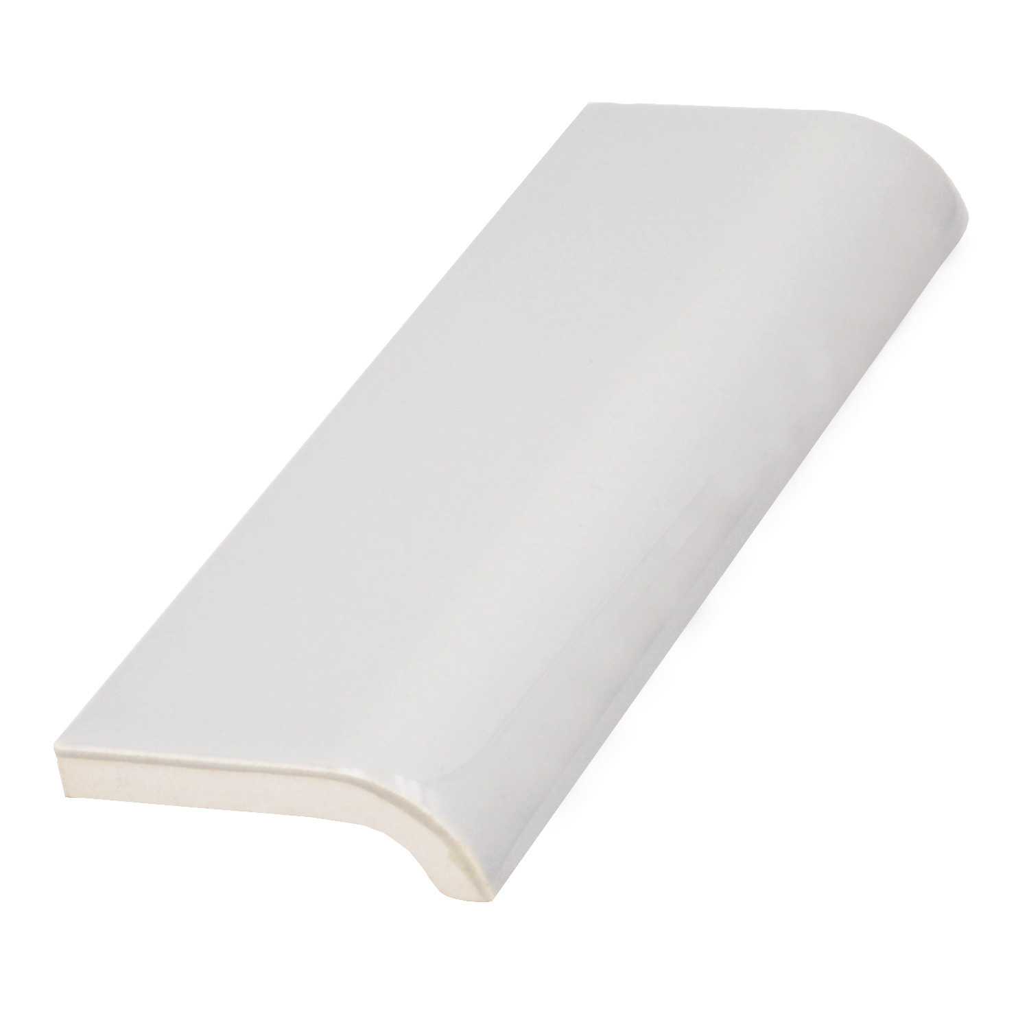 Daltile - 0100 White - A4200 Radius Mud Bullnose - 2 X 6 Finish Trim ...