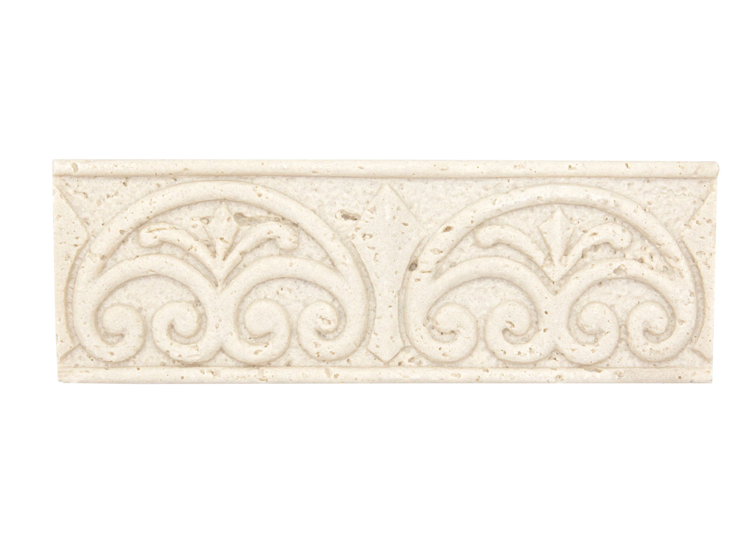 Resin Faux Stone - Fleur De Lis - 3 X 8 Listello Liner Border ...