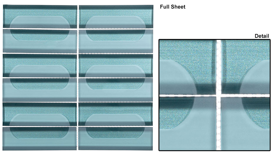 Jetson Moda - JTM 5473 Barbera Teal Green - 2 X 6 Subway Rectangle ...