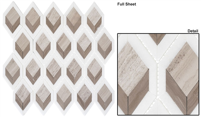 Magical Forest - MGF-622 Cinnamon House - Random Brick Decorative Glass ...