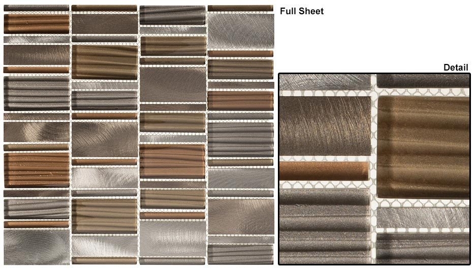 Glass Tile - Glass and Metal Mosaic - Page 1 - TileStoreOnline.com