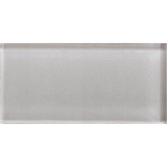 Daltile Color Wave Glass Tile - CW02 Feather White - 3 X 6 Brick Subway ...