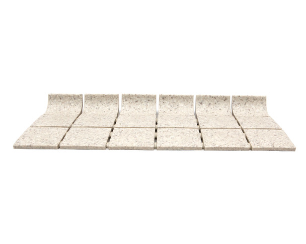Daltile Keystones - MB5A Build-Up Cove Base Flat Top - D325 Marble ...