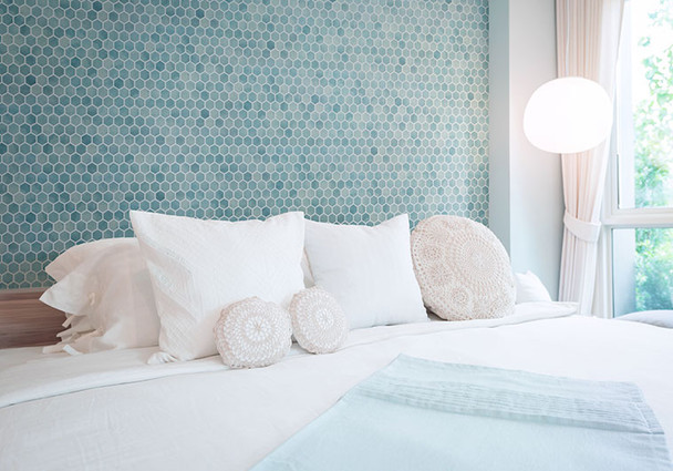 Luxacious Bay - LXB 5442 Fjord Amolie Light Blue - 1" Inch Hexagon ...