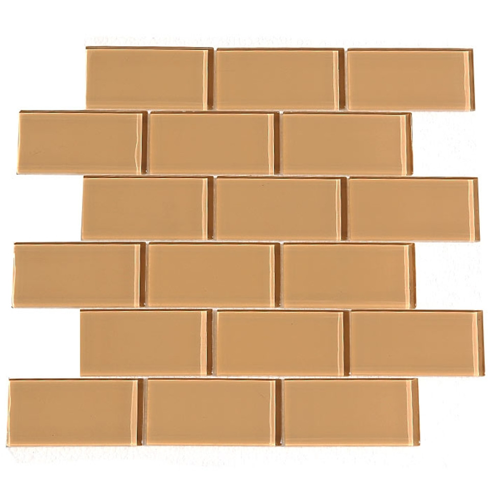 Daltile Color Wave Glass Tile - CW09 Kinetic Khaki - 3 X 6 Brick Subway ...