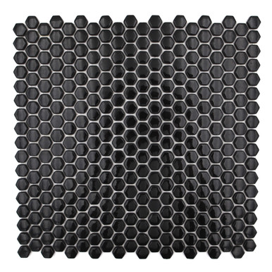 Truly Solid Glass Dimensions G3634 - Daltile K111 Kohler Black - Mini ...