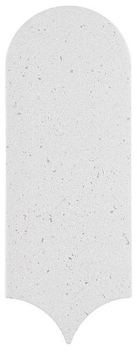 Popsicle - POP 6132 Dovan Gray - 3" X 9" Fan Fish Scale Ceramic Tile