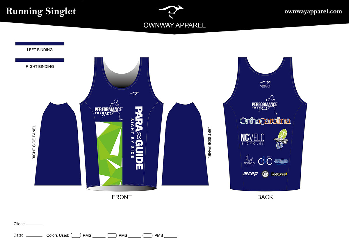 Para-Guide Running Singlet - Own Way Apparel