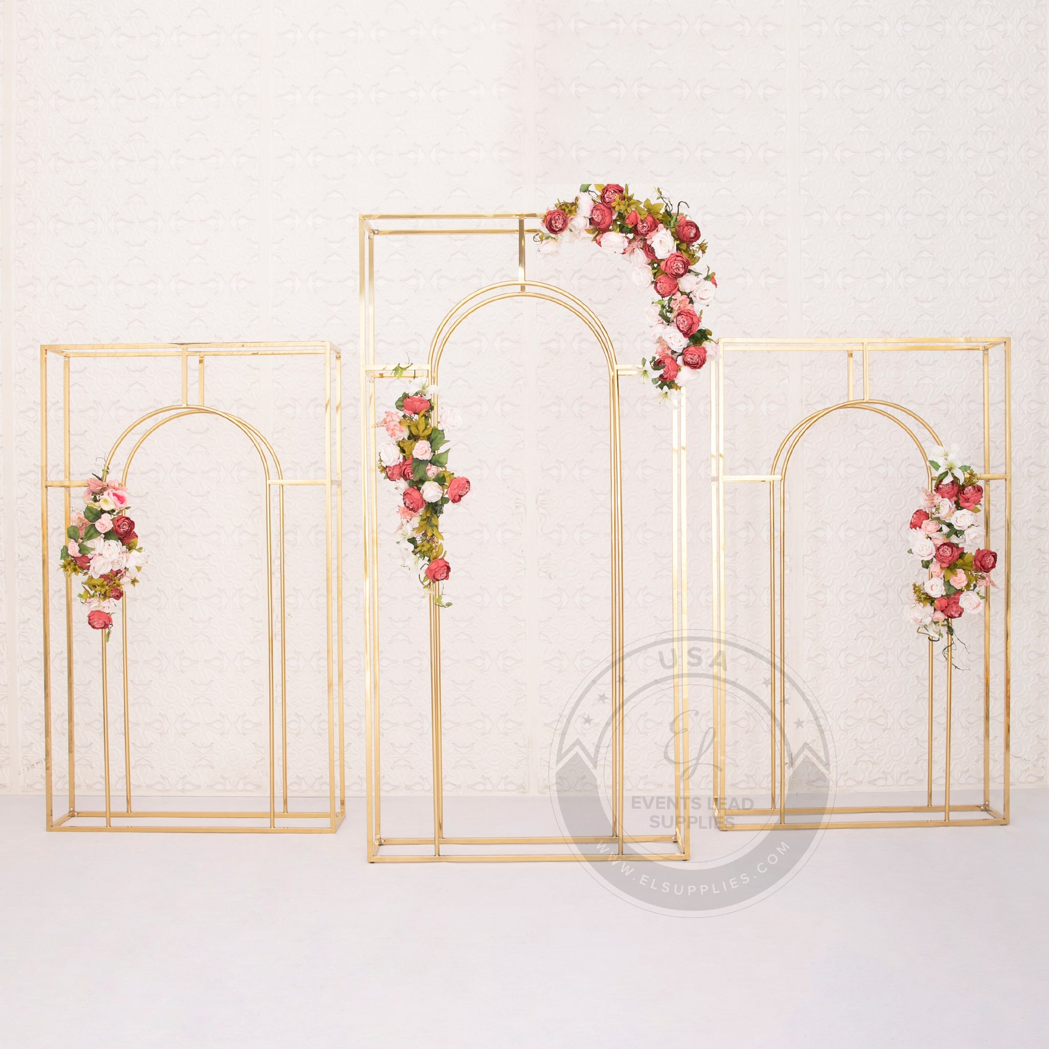 KLYTIE Gold Arch Backdrop Set | Statement Piece