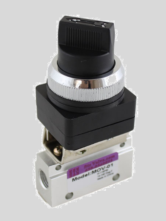 STC MOV Series Manual Air Valve- 1/8" NPT, 3 Way, 2 Port, 2 Position ...