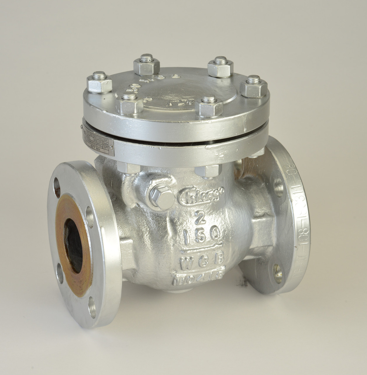 Chicago Valve Series 414 Cast Steel Swing Check Valve, 600# Flanged ...