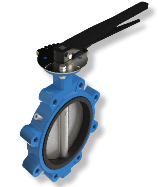 2" SVF Flow Control Streamline SLB Butterfly Valve, Ductile Iron Body ...