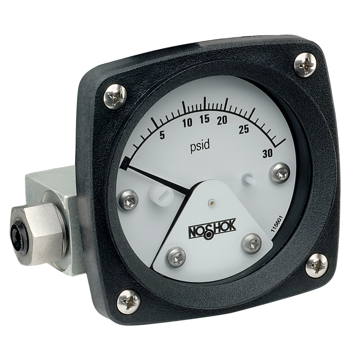 2-1/2" NOSHOK 1100 Series Diaphragm Type Differential Pressure Gauges ...