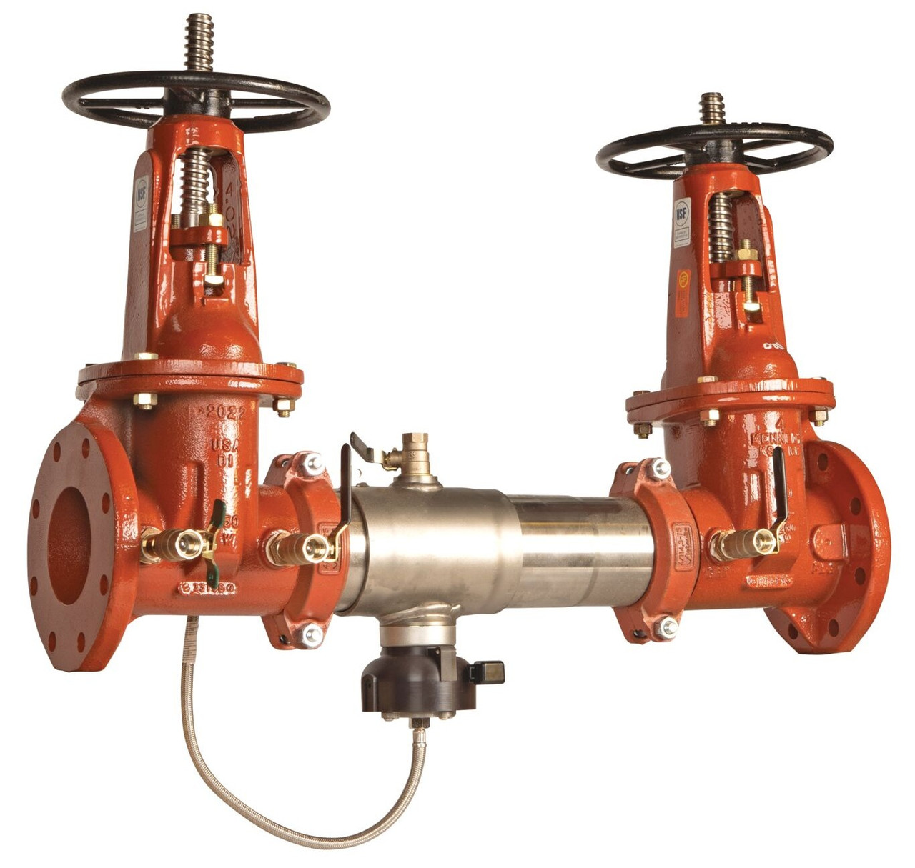 4" Watts 957-OSY-FS 4, Lead-Free Stainless Steel, Reduced Pressure Zone ...