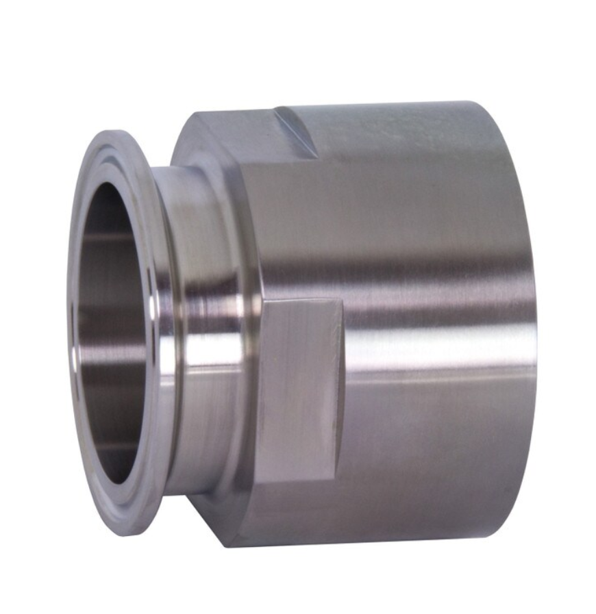 2" x 2" Sanitary Solutions SS22MP-2x2-304, 304 Stainless Steel Clamp x ...