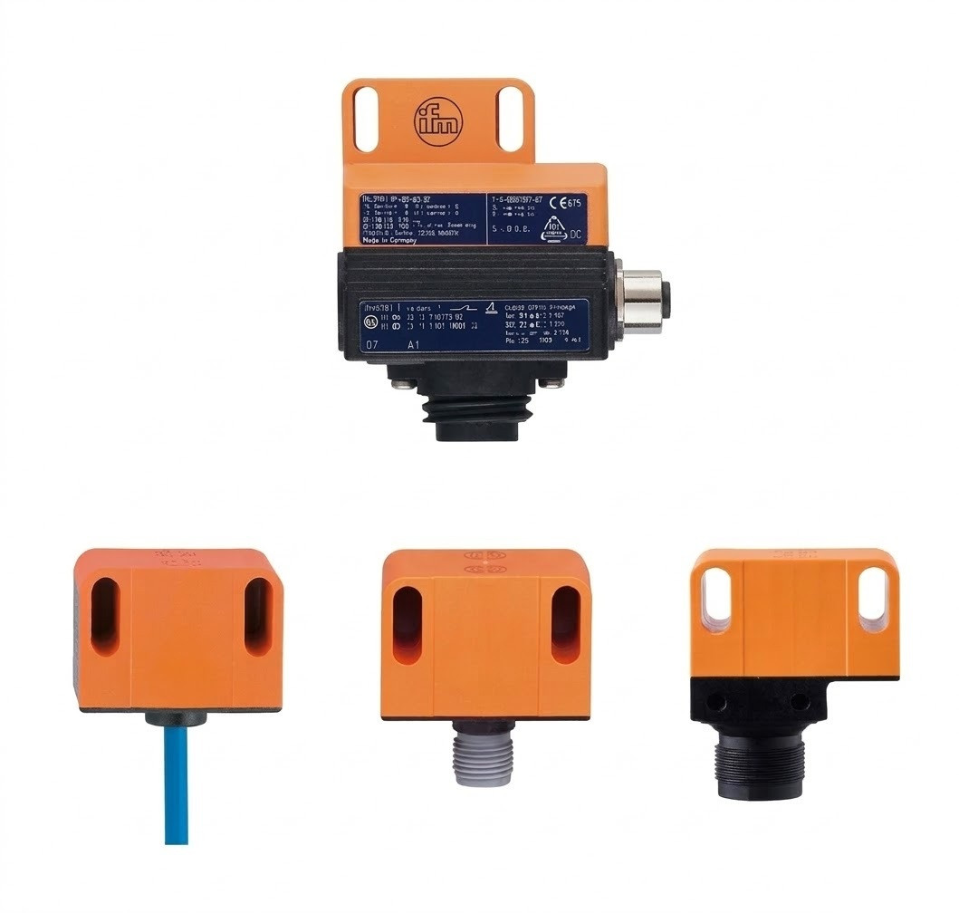 IFM Inductive NAMUR Dual Sensor for Valve Actuators, 4 mm Sensing Range ...