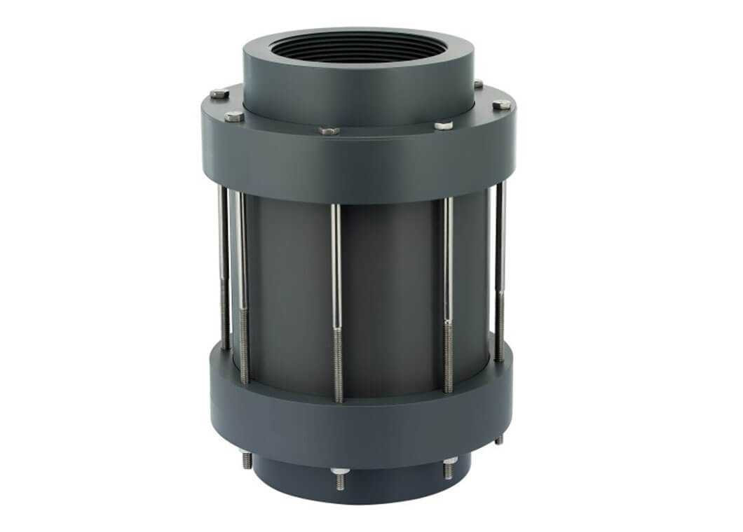1-1/2" Plast-O-Matic CKS150EPT-NC-PV - True Union Style Check Valves ...