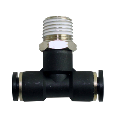 STC BT 6mm M5 K Branch Tee- Push-In Air Fittings, M5X0.8 ,0-180 psi