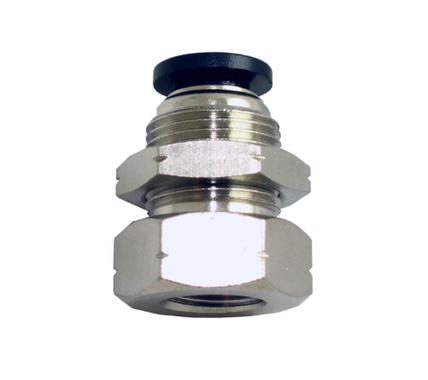 STC BC 10mm R3/8 K Bulkhead Connector- Push-In Air Fitting, R3/8,0-180 psi